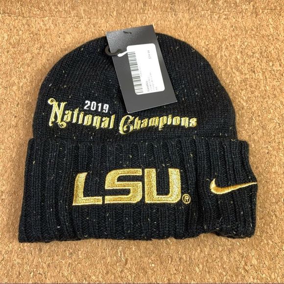 Nike | Accessories | Lsu Tigers Beanie 29 National Champions Nike ...